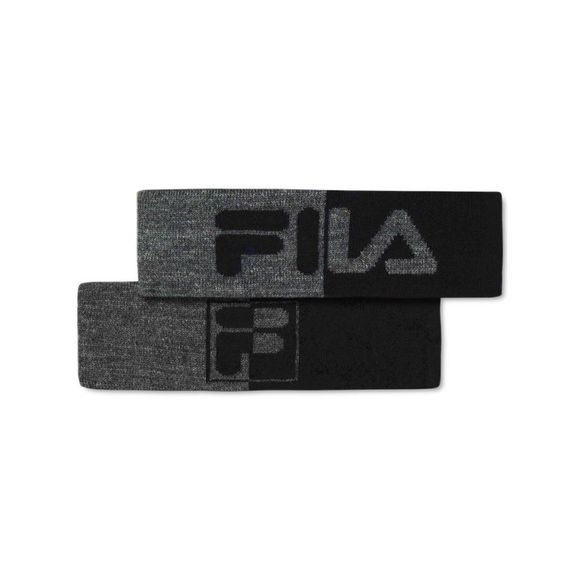 Fila | Accessories | Fila Womens Gray Logo Solid Reversible Acrylic ...